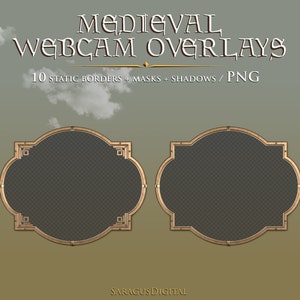 Medieval Webcam Overlays, Twitch Camera Border Pack, Fantasy Games ...