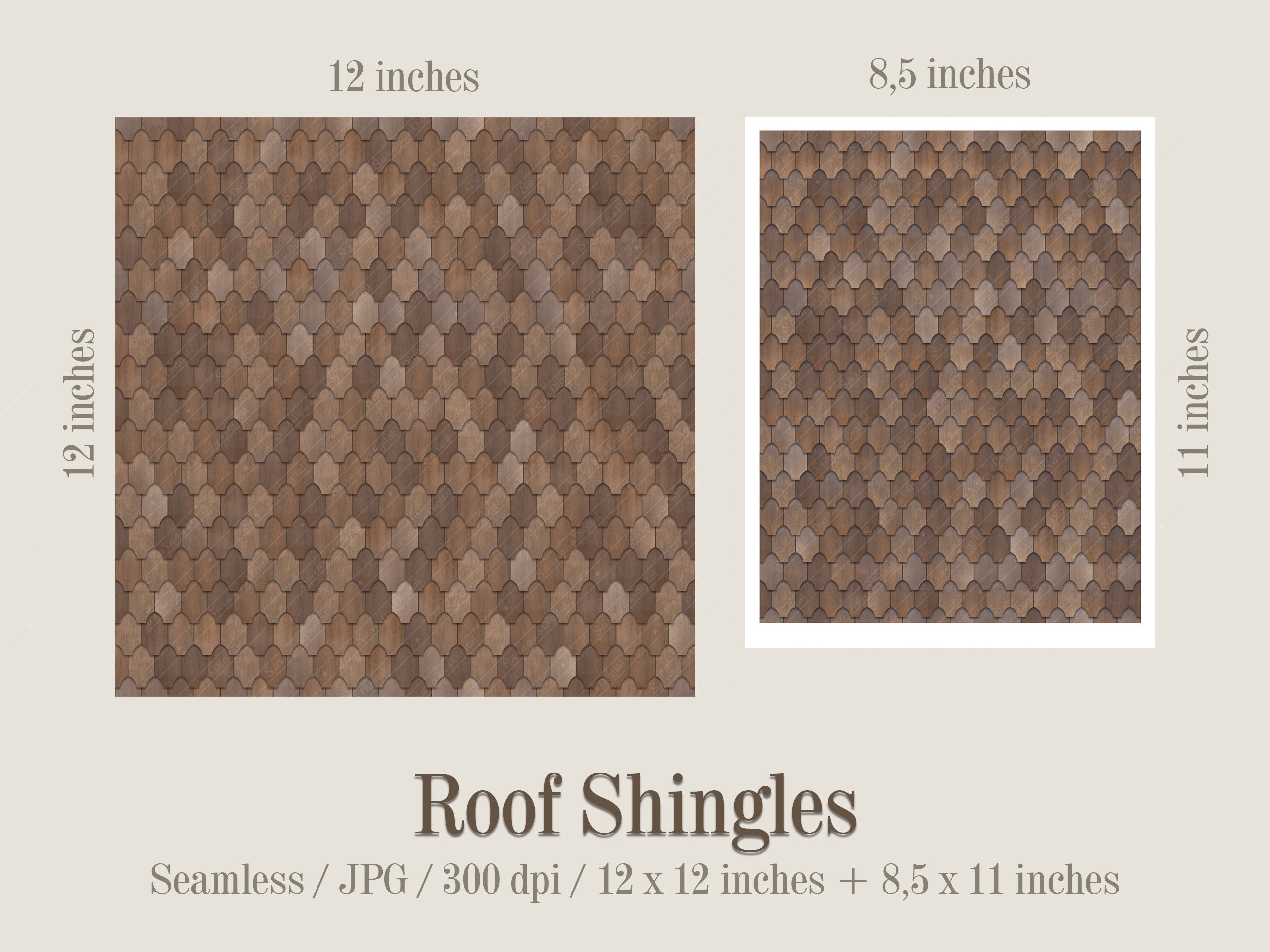 Dollhouse Roofing, Cottagecore Miniature Roof Tiles, Wood Cedar Shingle ...