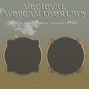 Medieval Webcam Overlay, Twitch Camera Border Pack, Fantasy Games ...
