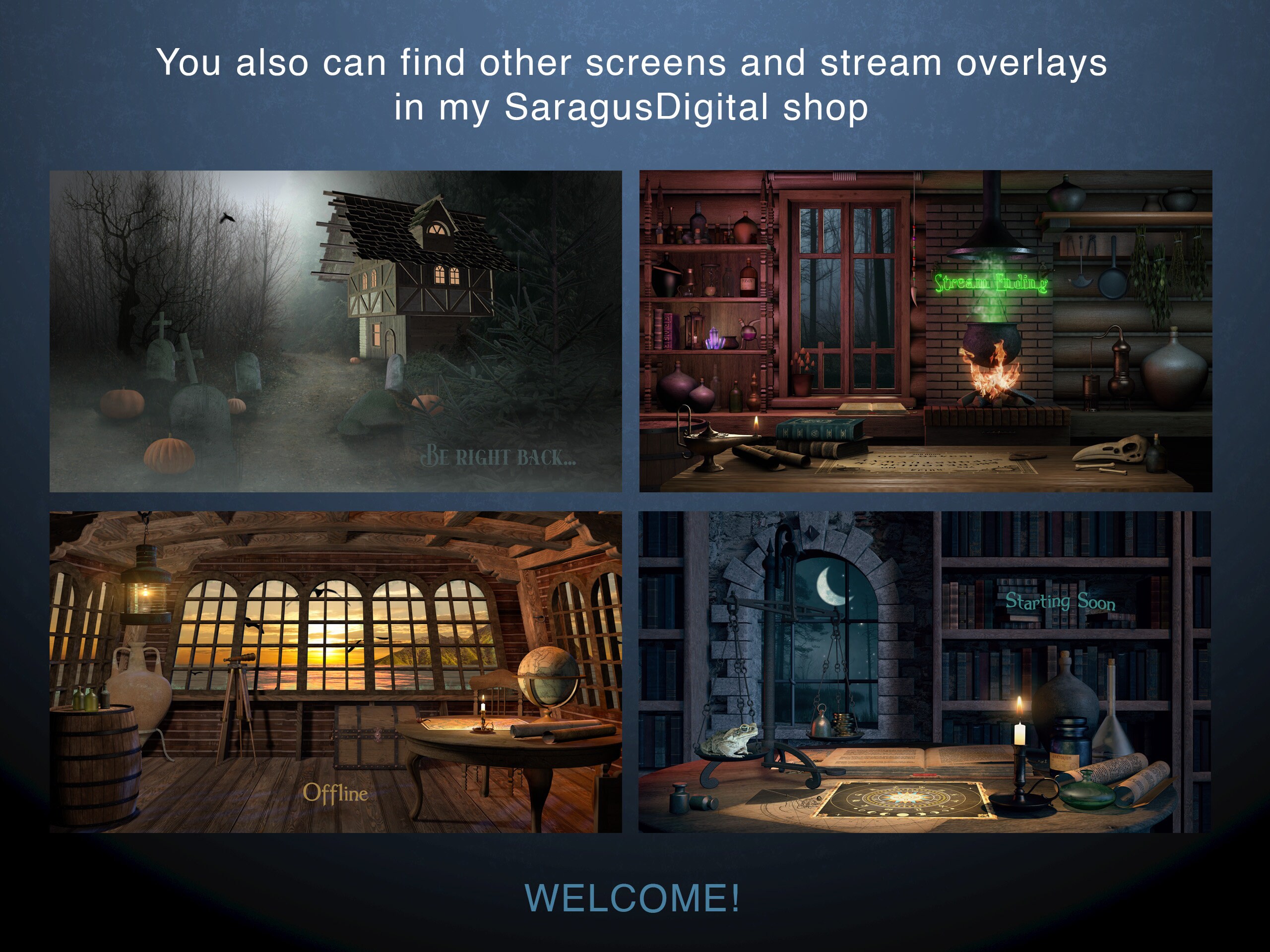 Christmas Train Twitch Stream Animated Overlays, Winter Vtuber ...