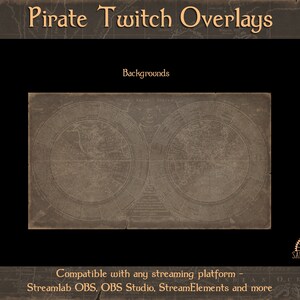 Pirate Twitch Overlay, Stream Sea Fantasy and Adventures, Games and ...