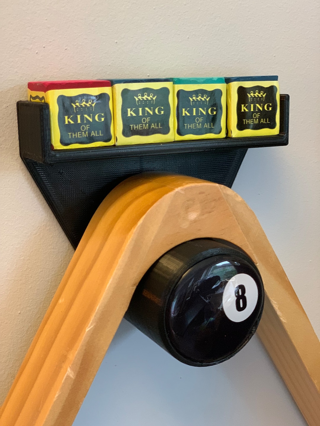 Pool/snooker Table Chalk and Triangle Wall Holder - Etsy
