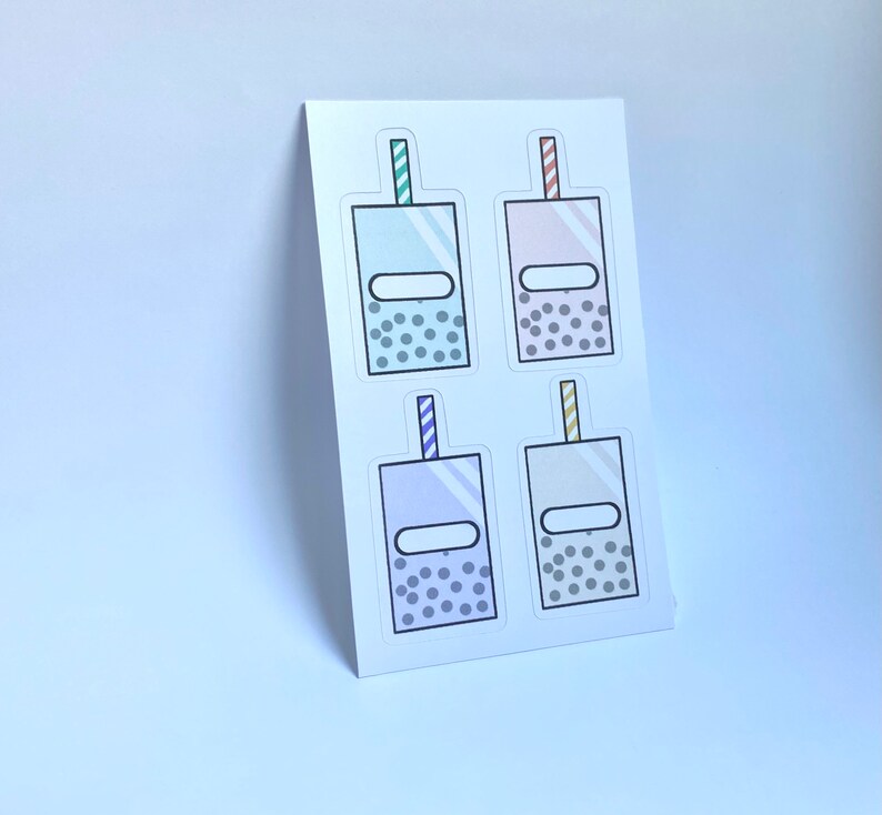 Boba Label Sticker Sheet - Etsy