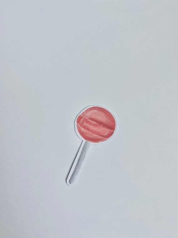 Cute Lollipop Matte Sticker | Etsy