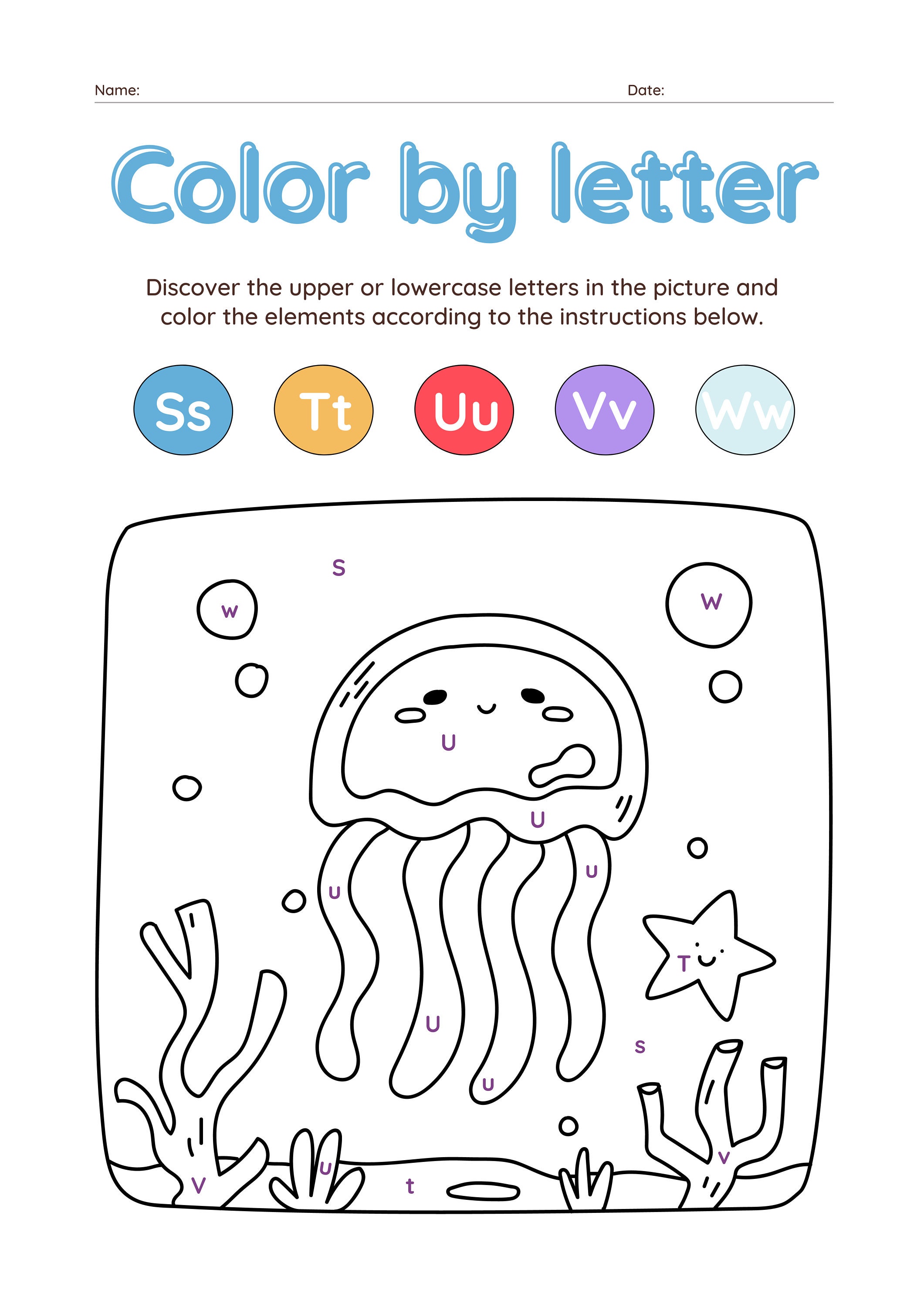 Fall Color By Letter