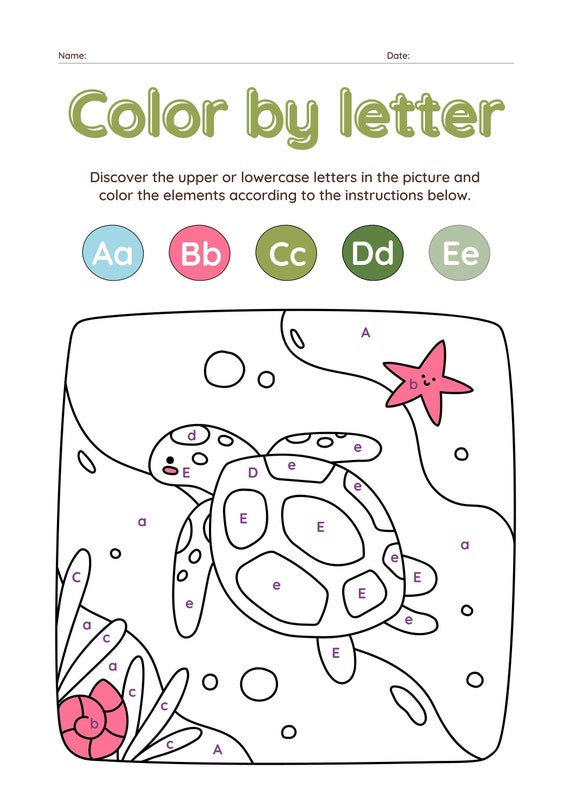 Fall Color By Letter