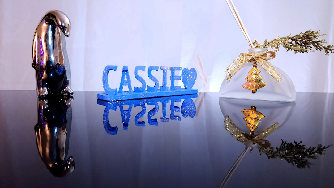 Custom Name Illusion Plaque – Dual Names, 3D Printed Holiday Decor ...