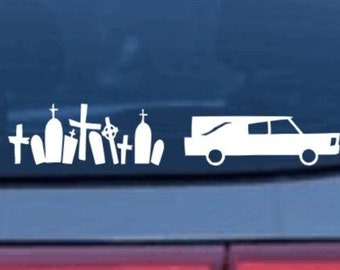 Hearse Decal - Etsy