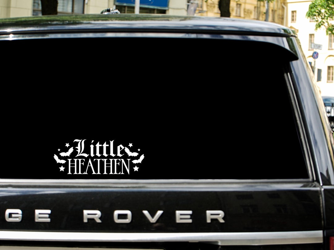 Little Heathen Funny Vinyl Decal, Bats Bumper Sticker, Lilith Sticker ...