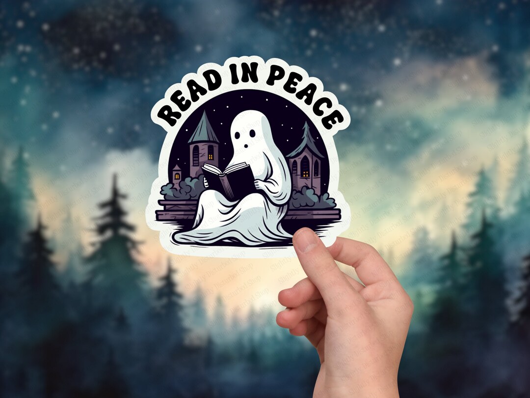 RIP Read in Peace, Ghost Reading Sticker, Booktok, Spicy Reads ...