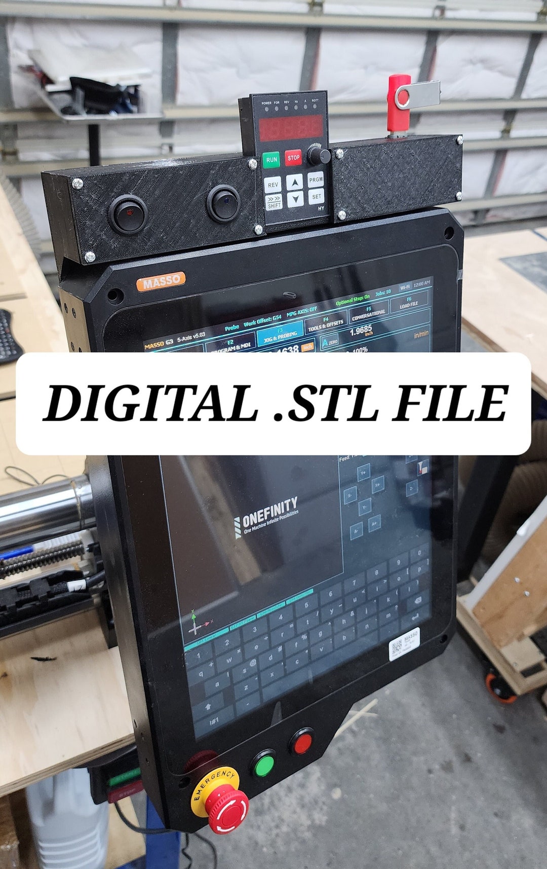 Huanyang VFD Screen Holder for Masso Onefinity - Etsy