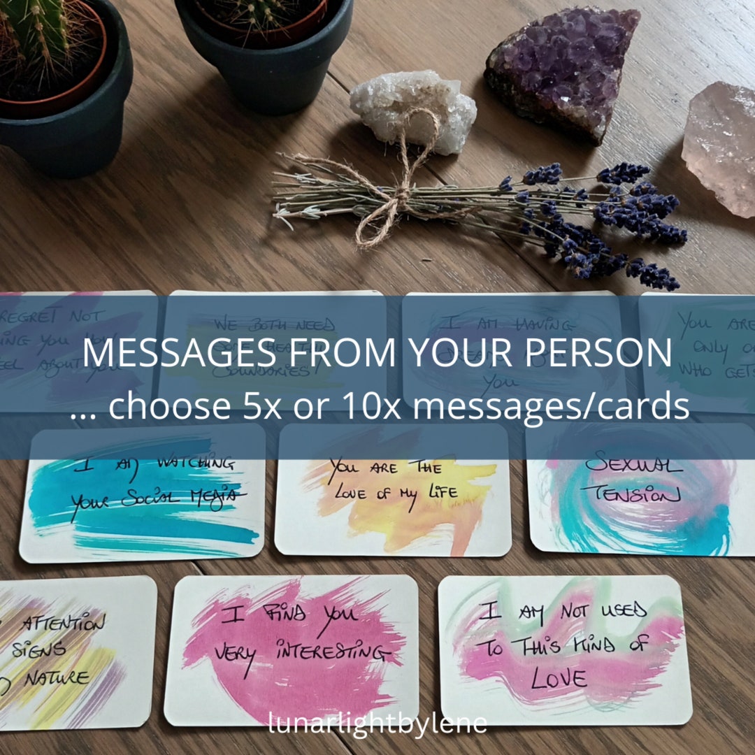 Love Messages Tarot Reading: Feelings and Thoughts Oracle - Etsy