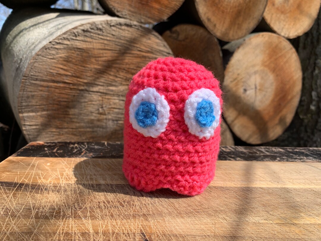 Pink Pac-man Ghost - Etsy