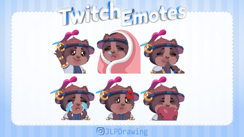 Cute Teemo League of Legends Emotes Twitch, Youtube Discord - Etsy
