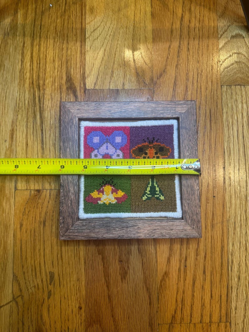 Handmade Butterfly Cross Stitch Frame | 6in Hoop Art - Etsy