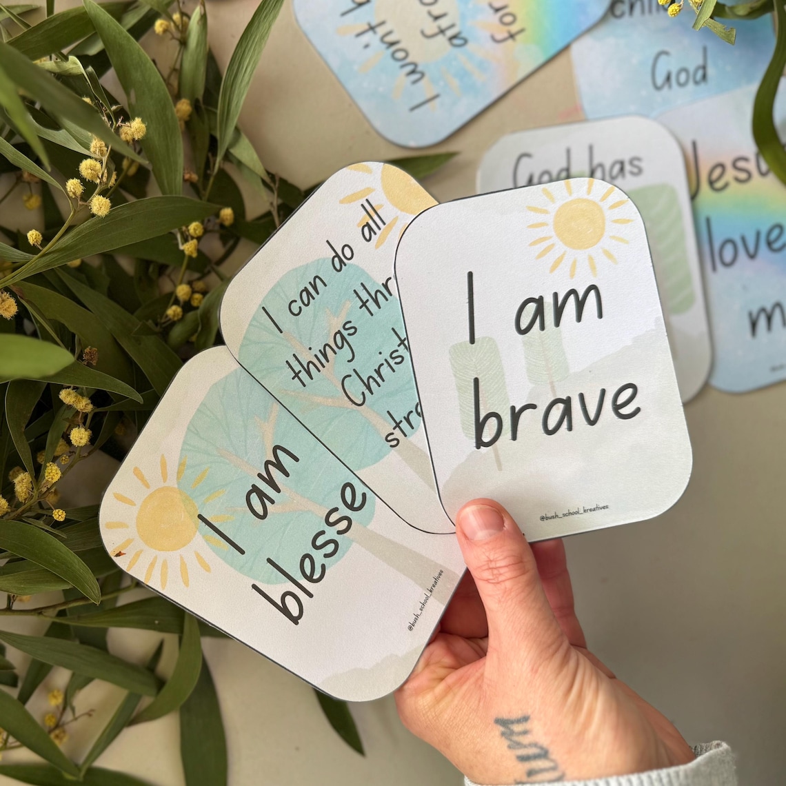 Christian Affirmation Cards - Etsy