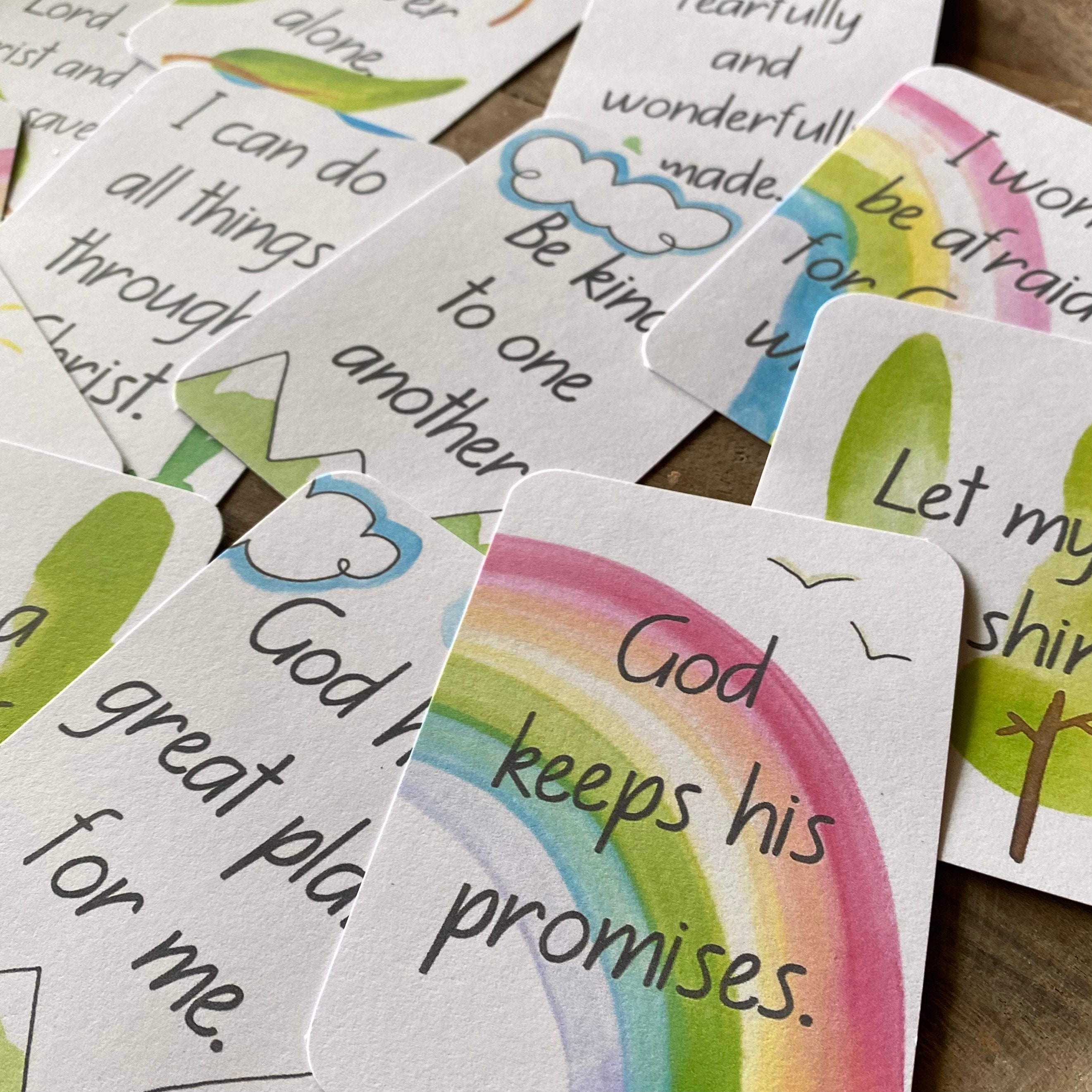 Christian Affirmation Cards - Etsy