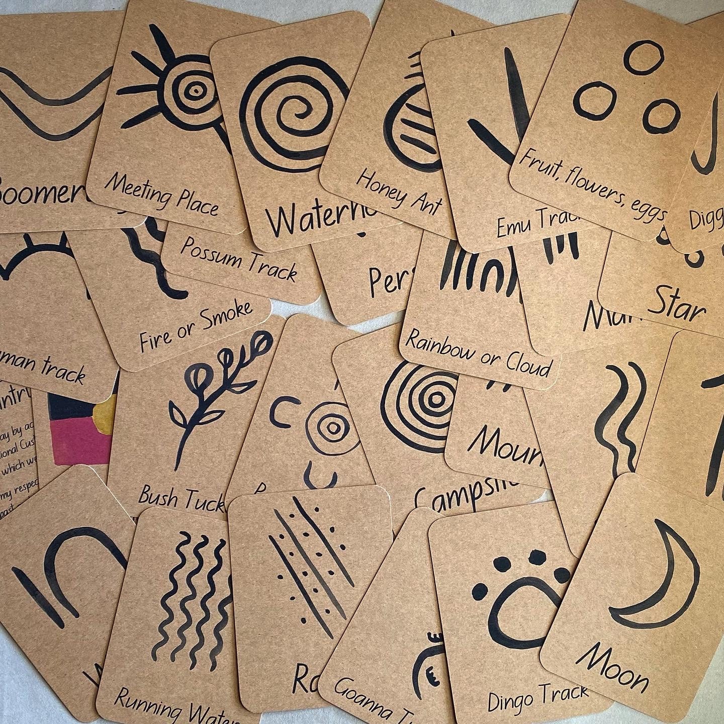 Indigenous Symbol Flash Cards - Etsy