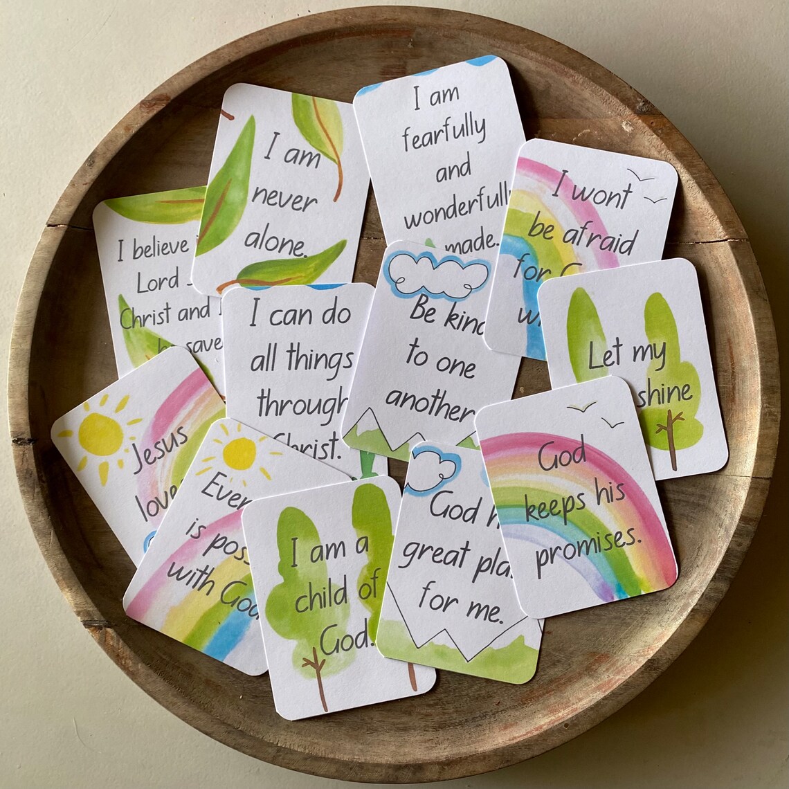 Christian Affirmation Cards - Etsy