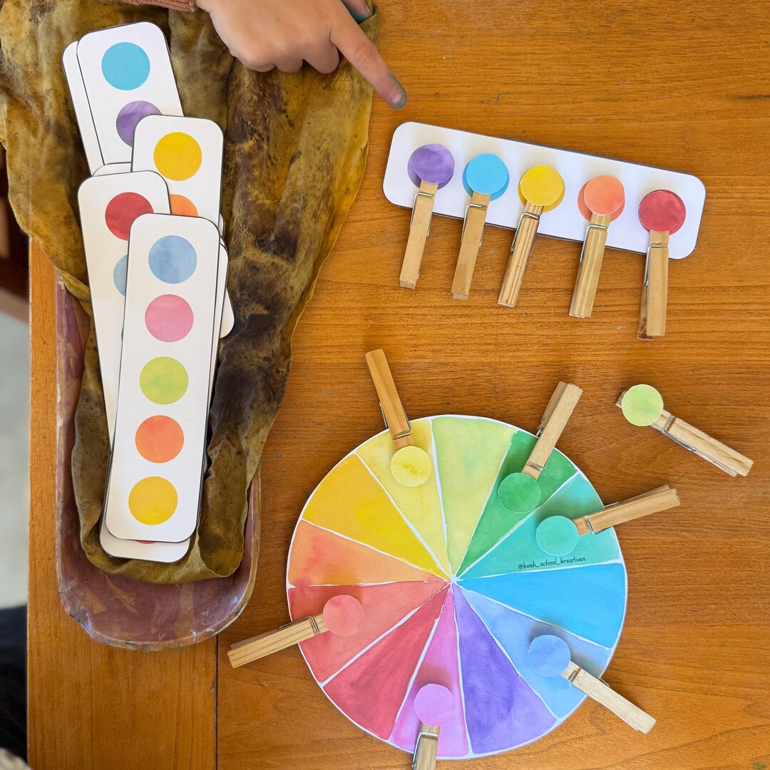 Colour Wheel: Matching and Sequencing Activity - Etsy
