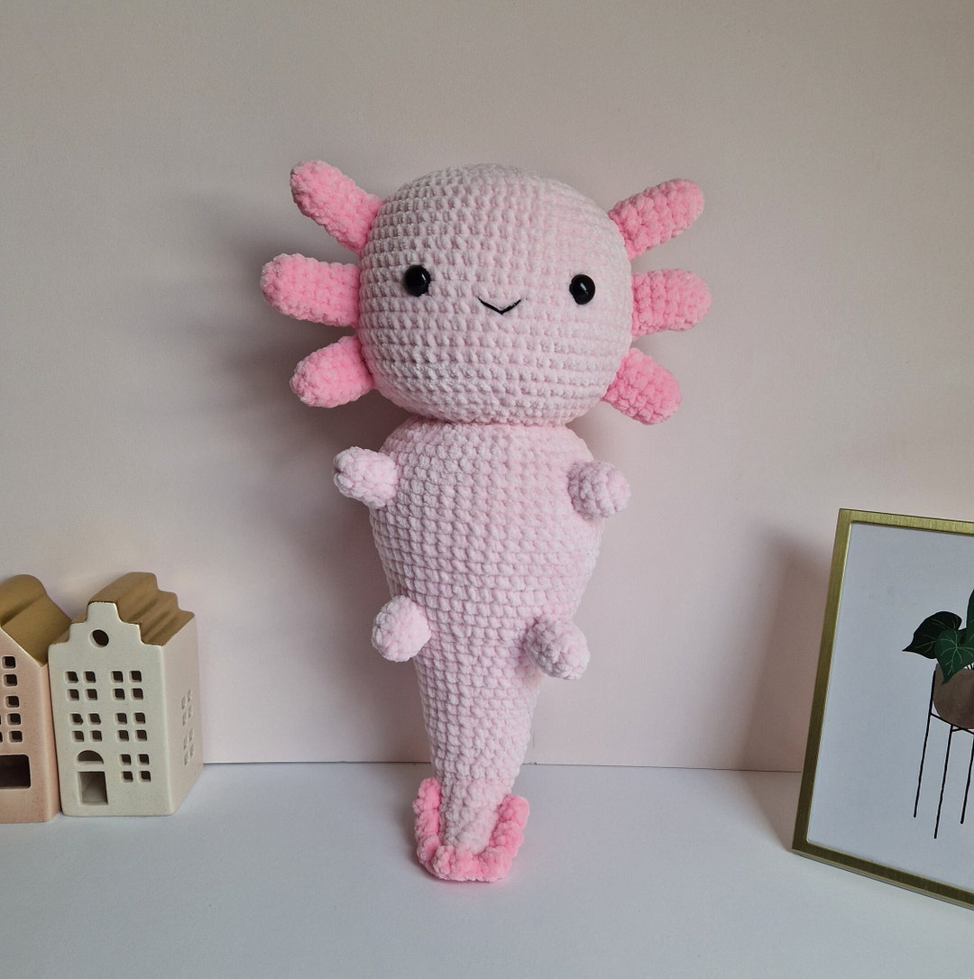 Lotta the Big Axolotl Crochet Pattern. Make Your Own Big Amigurumi ...