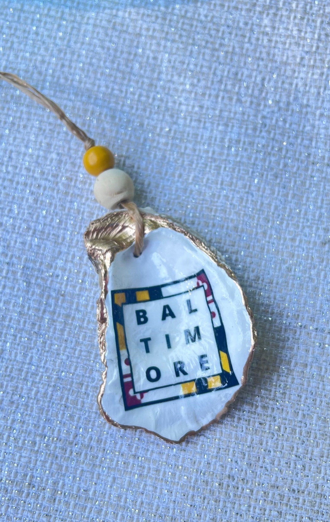 Gilded Baltimore Oyster Shell Ornament: Charm City Gift - Etsy