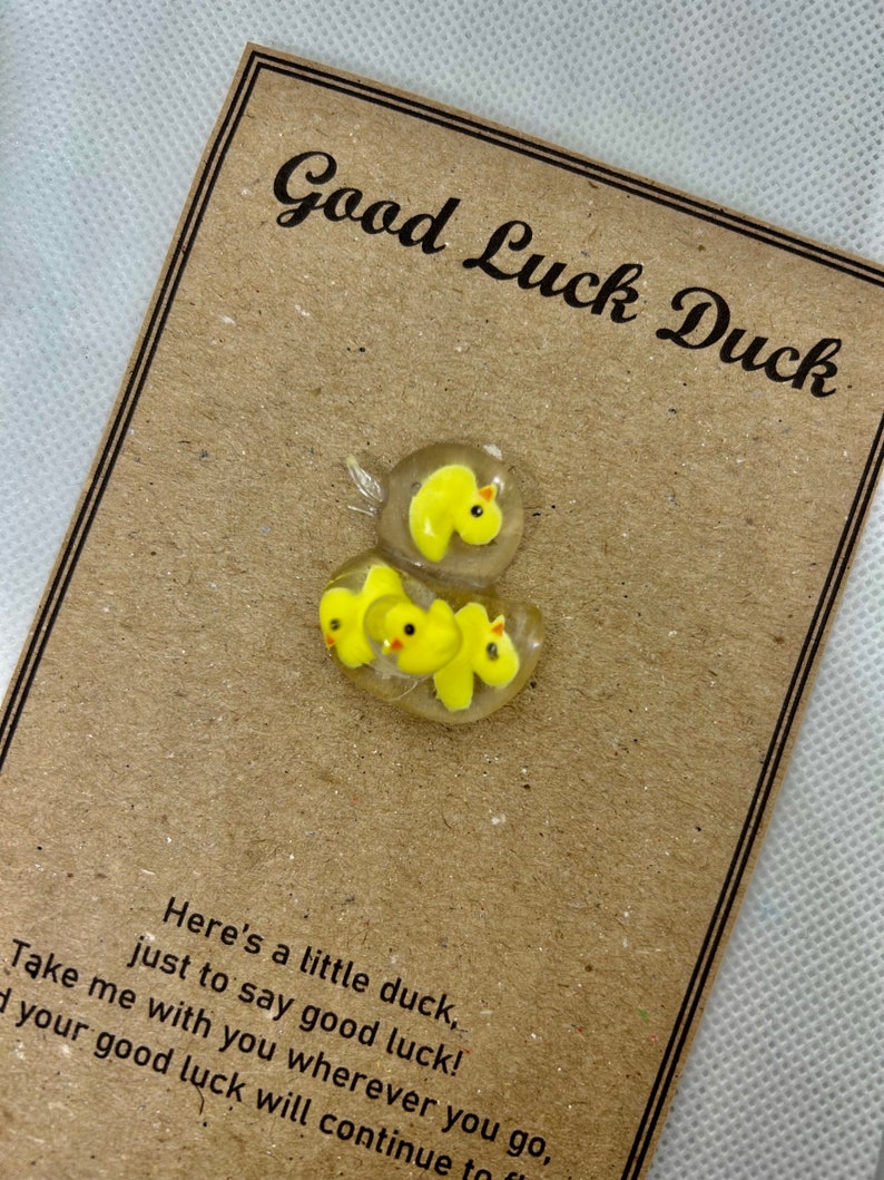 Good Luck Duck Resin Gift With Poem - Etsy