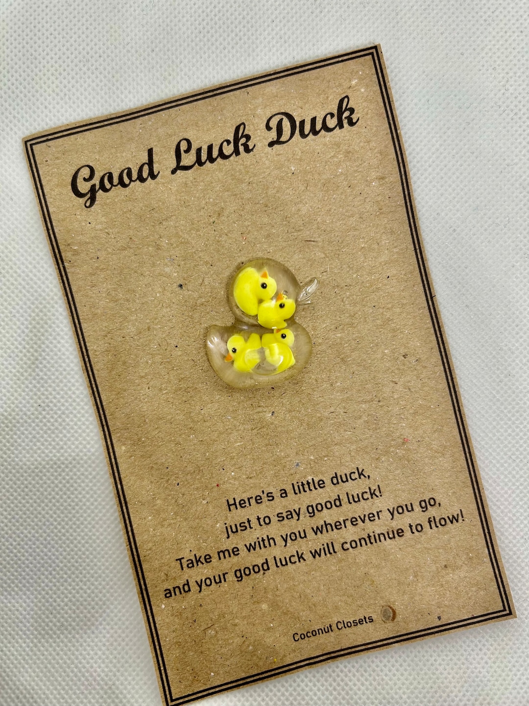 Good Luck Duck Resin Gift With Poem - Etsy