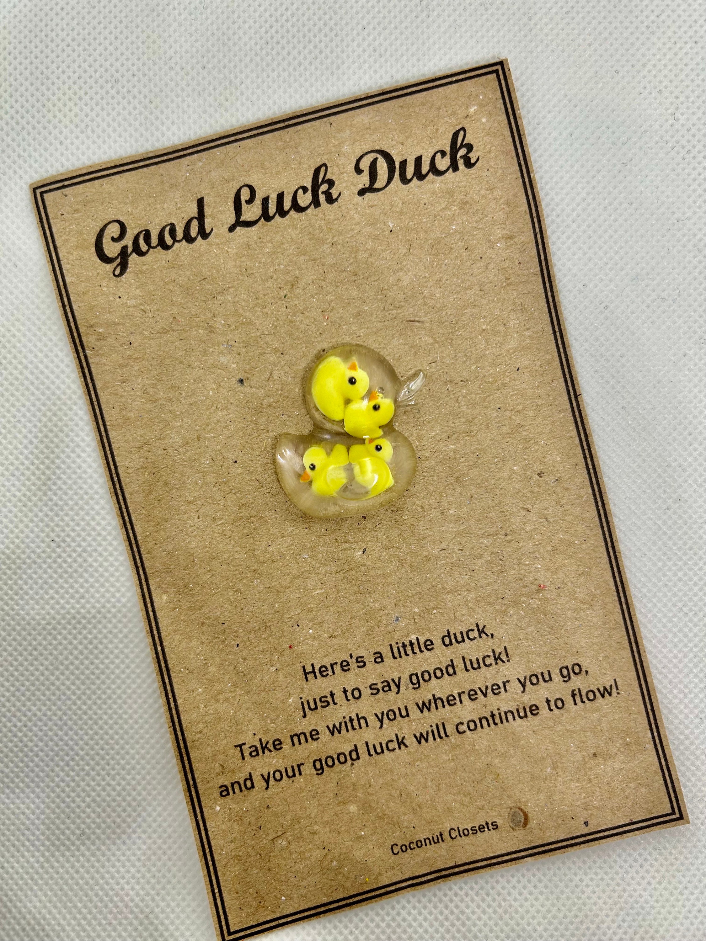 Good Luck Duck Resin Gift With Poem - Etsy