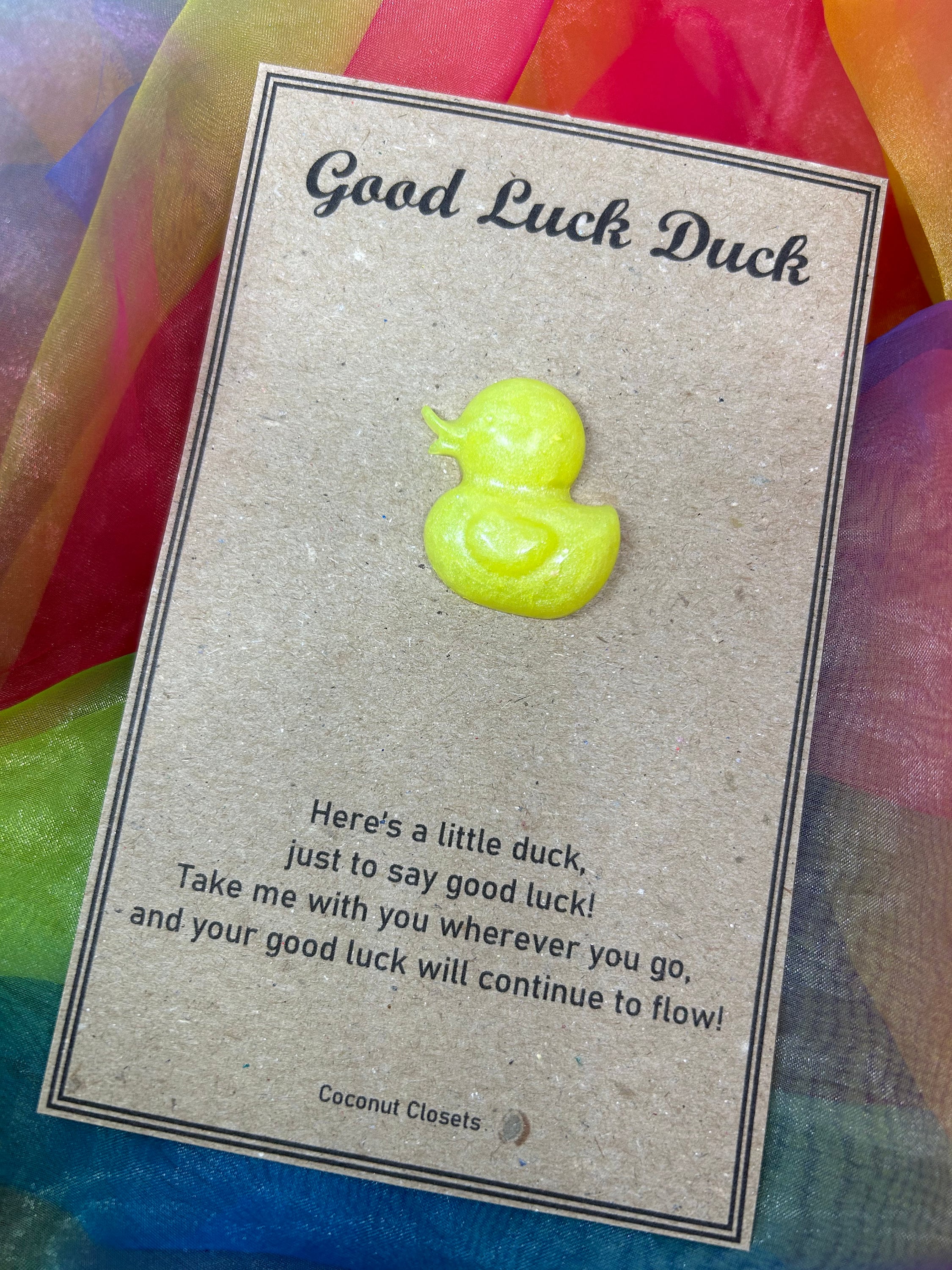 Good Luck Duck Resin Gift With Poem - Etsy