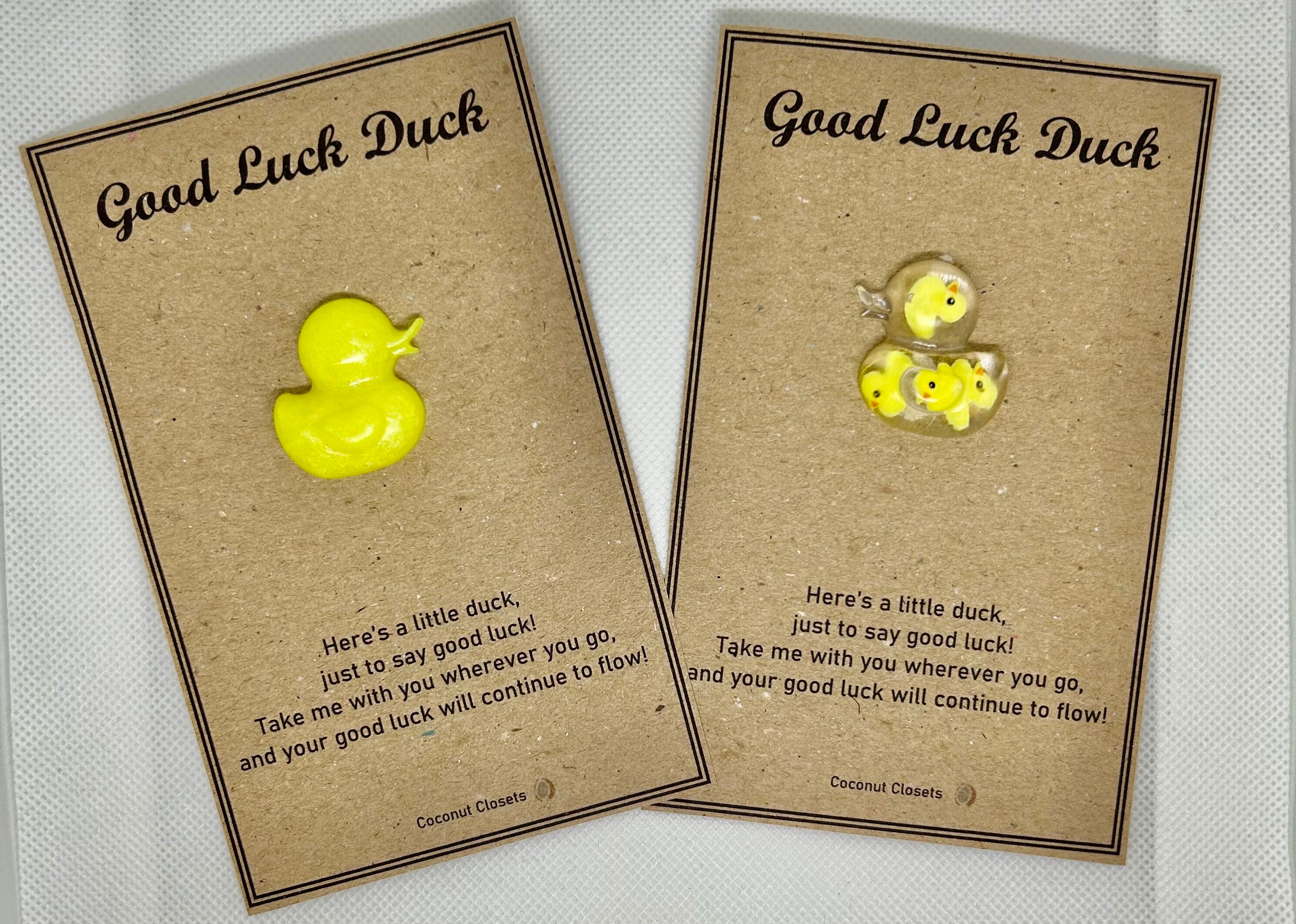 Good Luck Duck Resin Gift With Poem - Etsy
