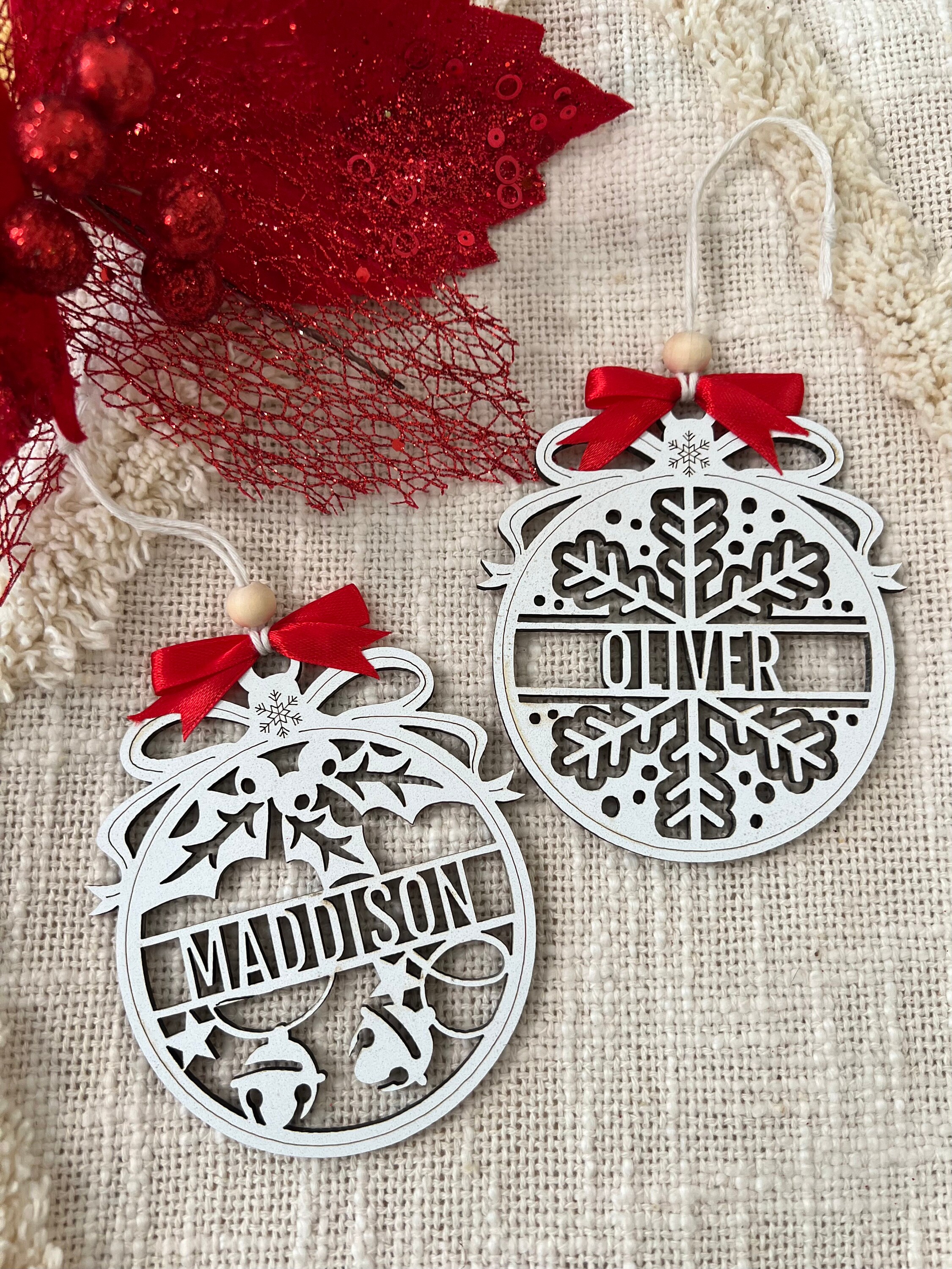 Christmas Personalised Decorations - Etsy Australia