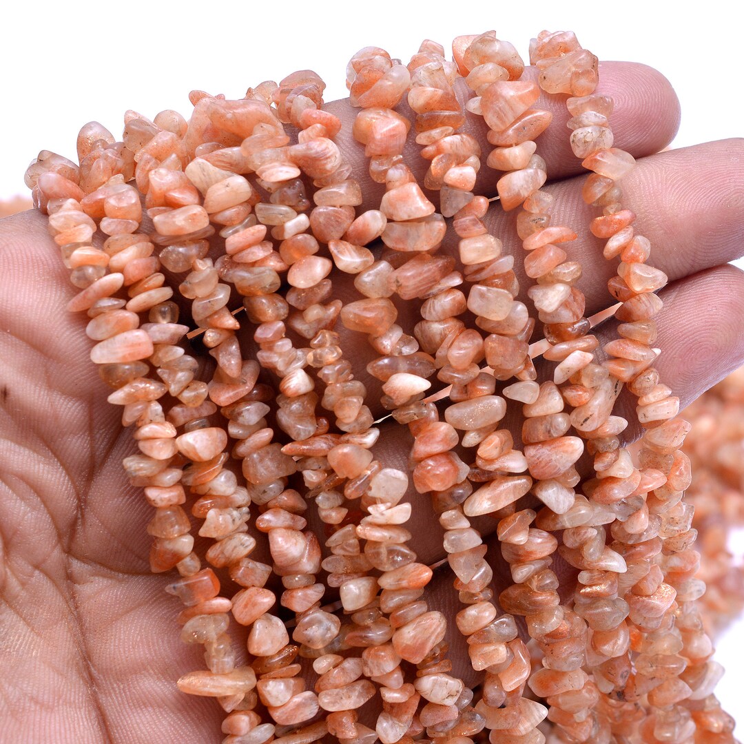 Sunstone Smooth Chips Beads, 4 Mm to 6 Mm, Sunstone Smooth Chips ...