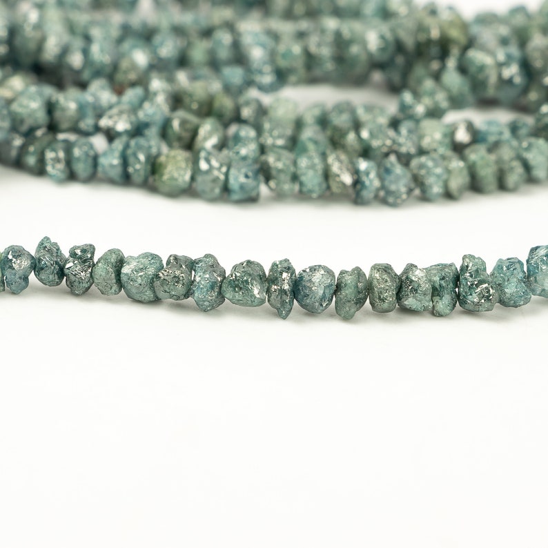 Blue Diamond Uncut Beads, Blue Diamond Organic Raw Beads, Blue Diamond ...