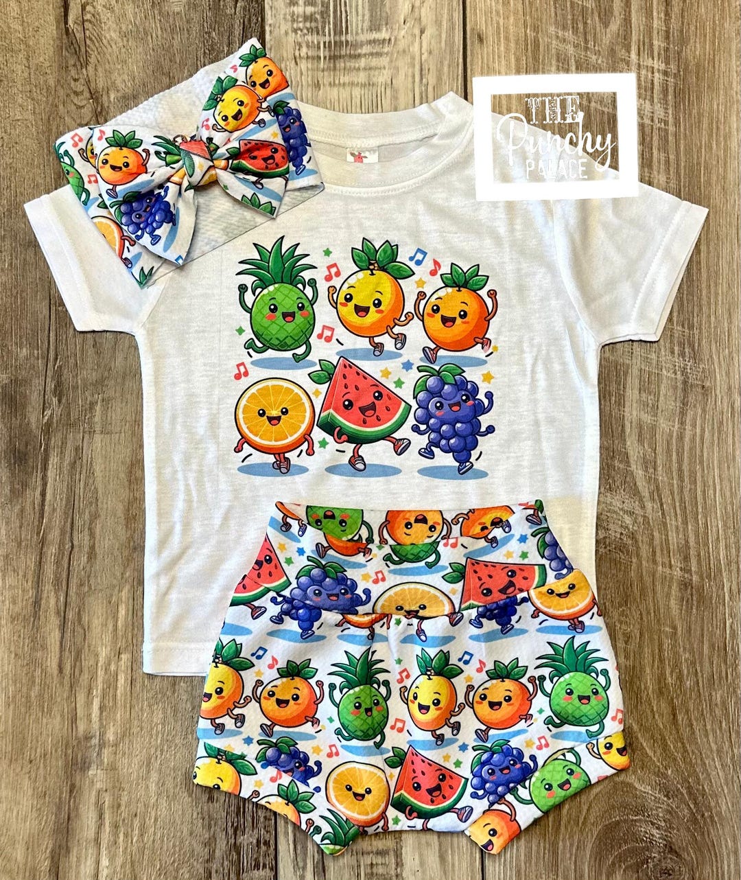 Dancing Fruit Baby Full Outfit Set / Toddler Full Outfit Set / Trendy ...