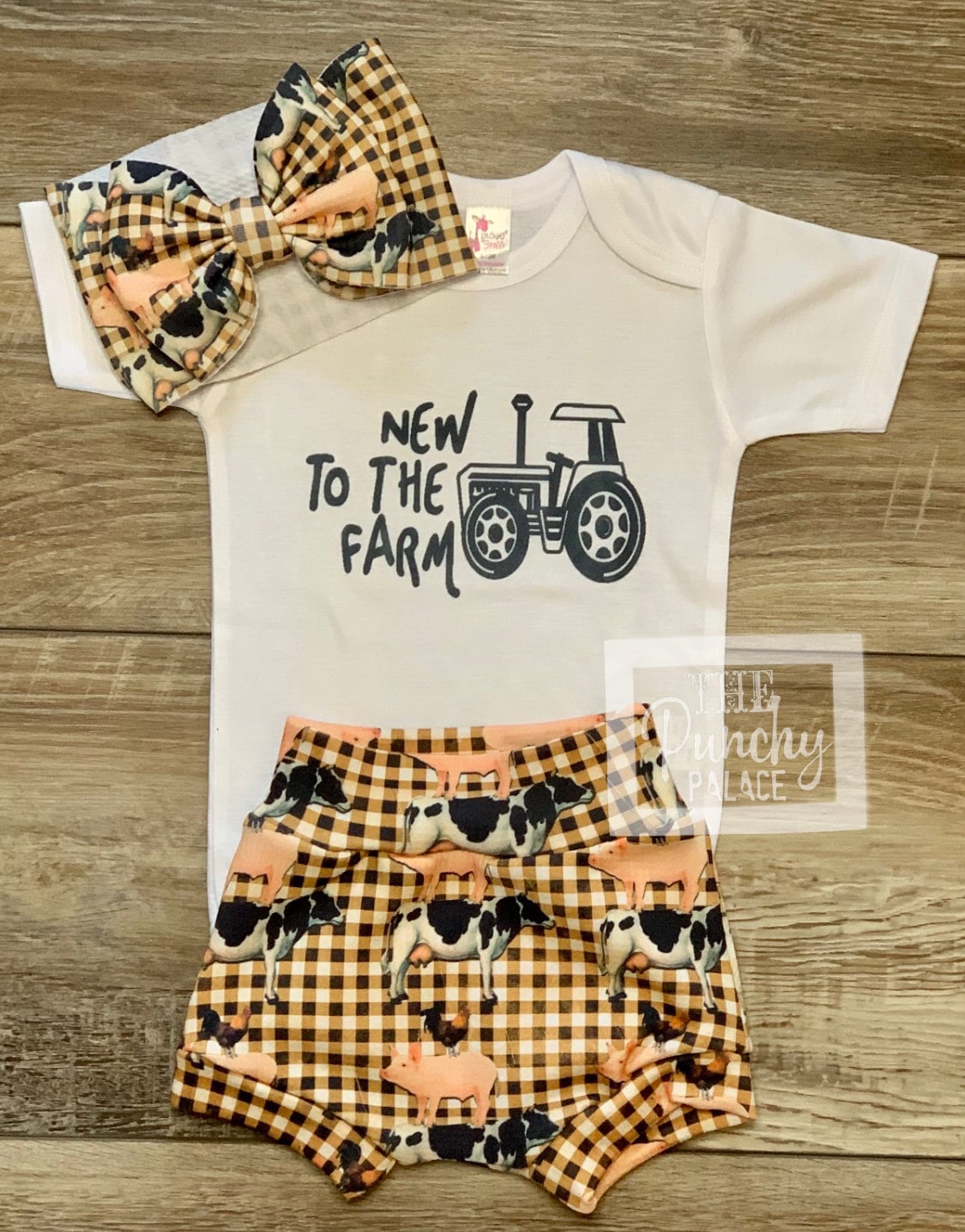 New to the Farm Baby Full Outfit Set / Toddler Full Outfit Set / Trendy ...