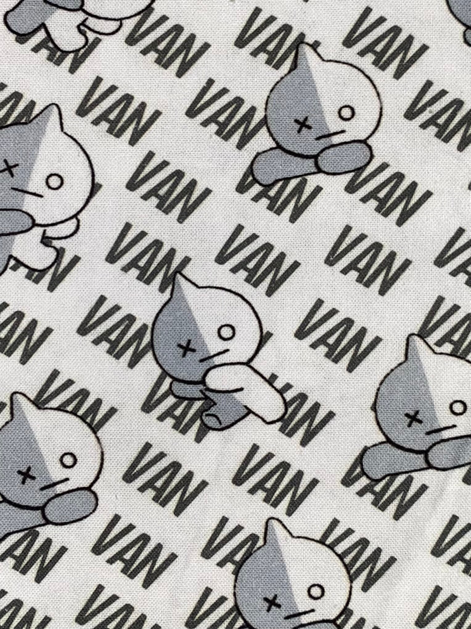 BTS Bangtan BT21 Collage 100% Cotton Fabric by the Yard Craft Supplies ...