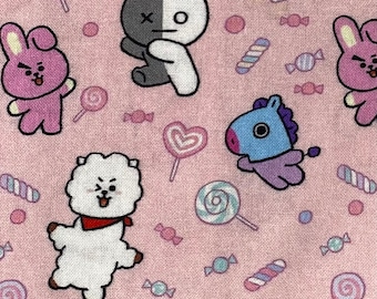 Kpop Bt21 Fabric - Etsy