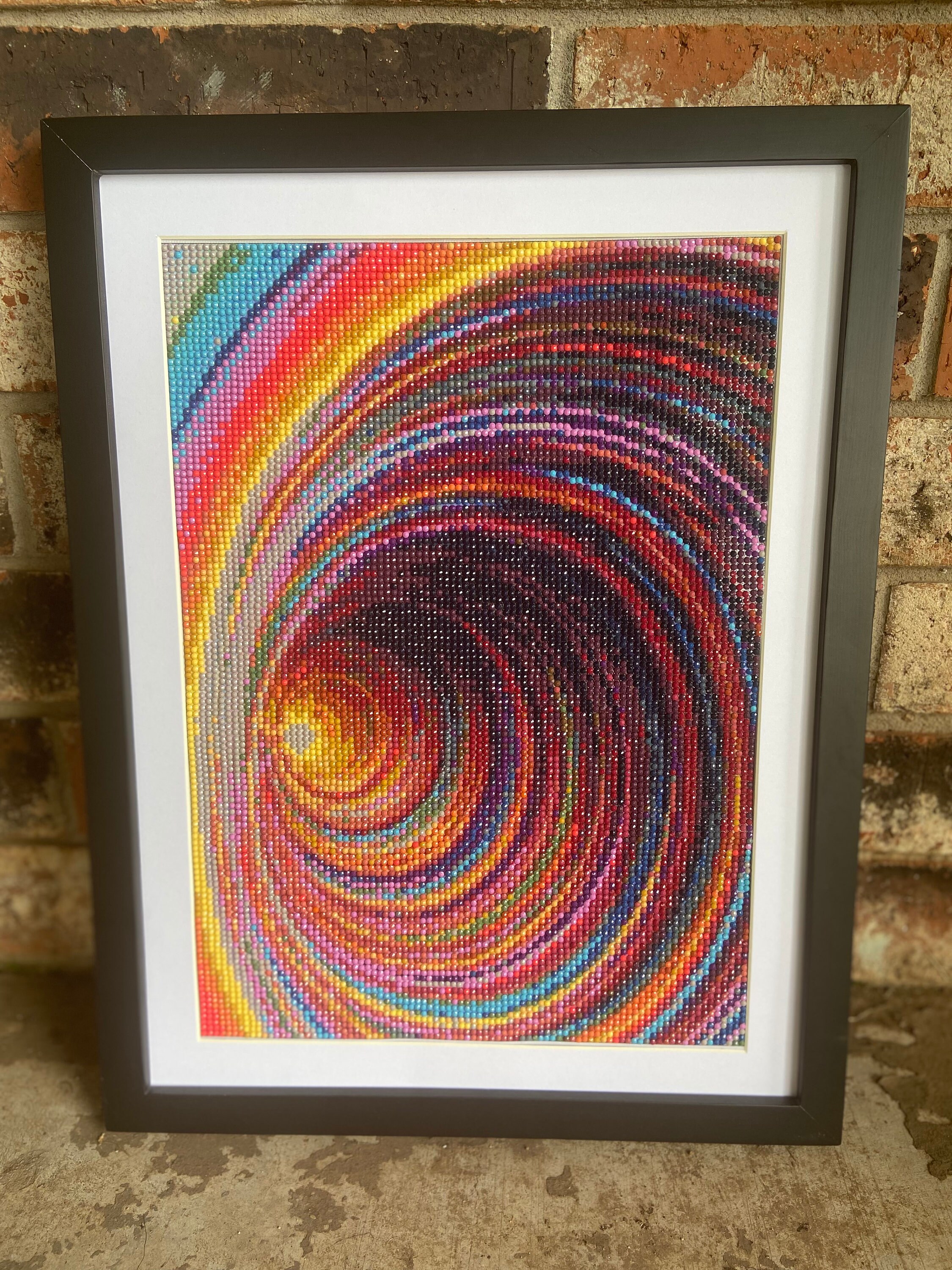 Rainbow Spiral Diamond Painting (framed) - Etsy