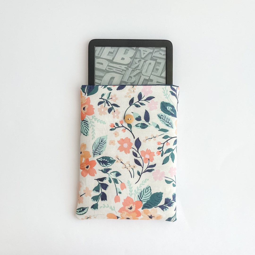Kindle Case With Orange Flowers - Etsy