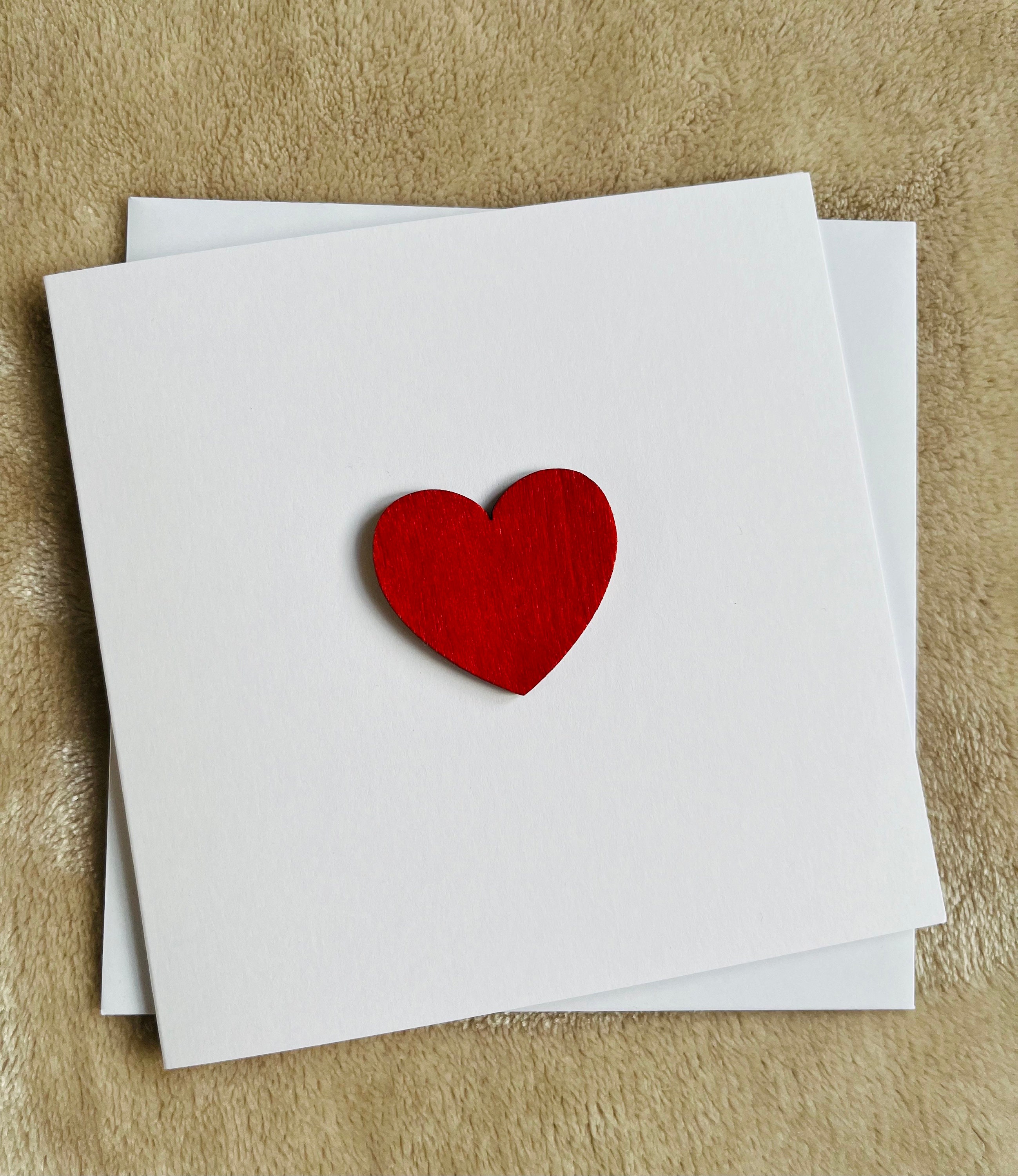Heart Card, I Love You Card, Tiny Heart, Love Heart Card, Valentines ...