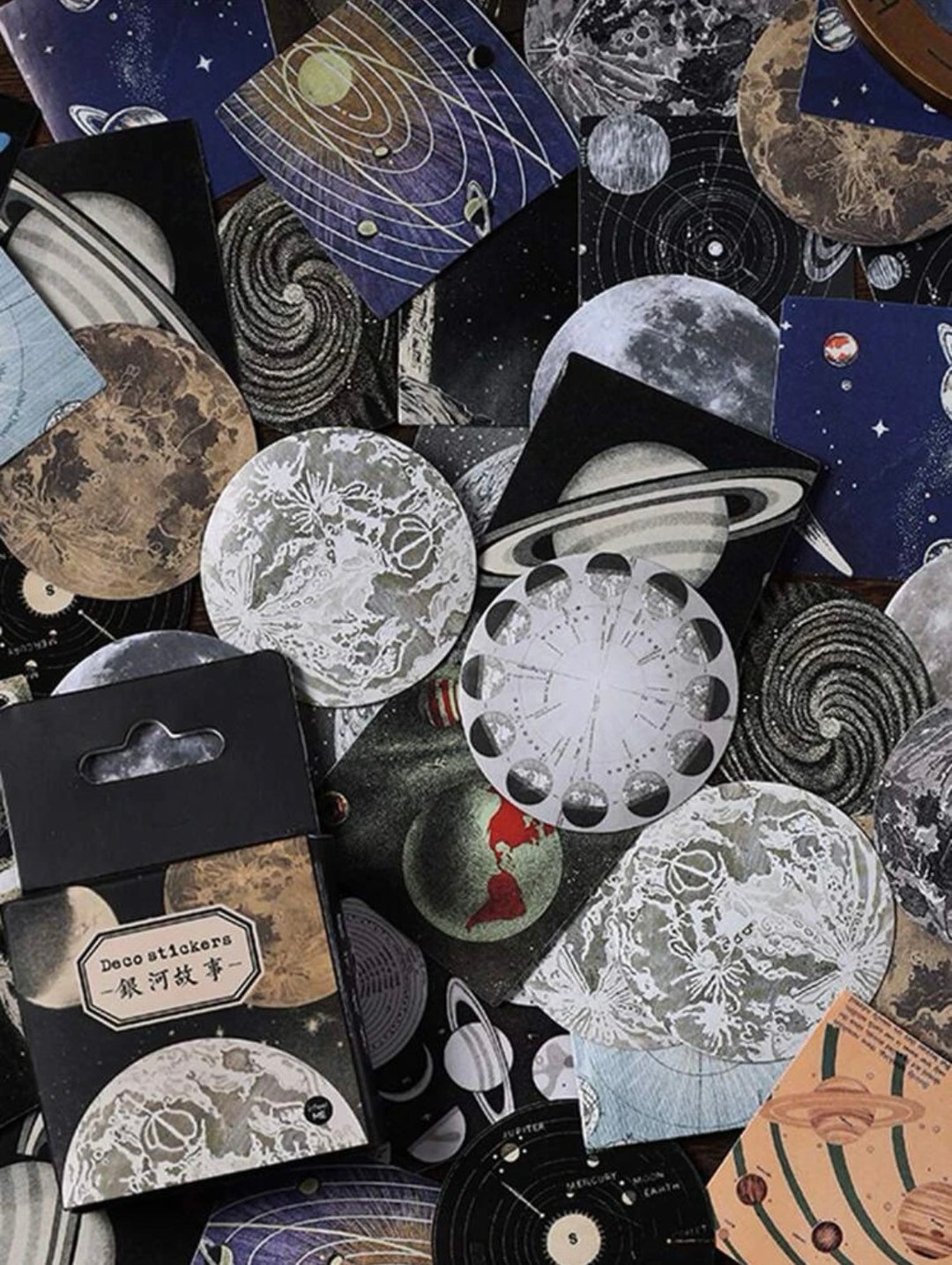 Set of 46 Solar System Stickers/ Planet Stickers/ Outer Space/ Galaxy ...