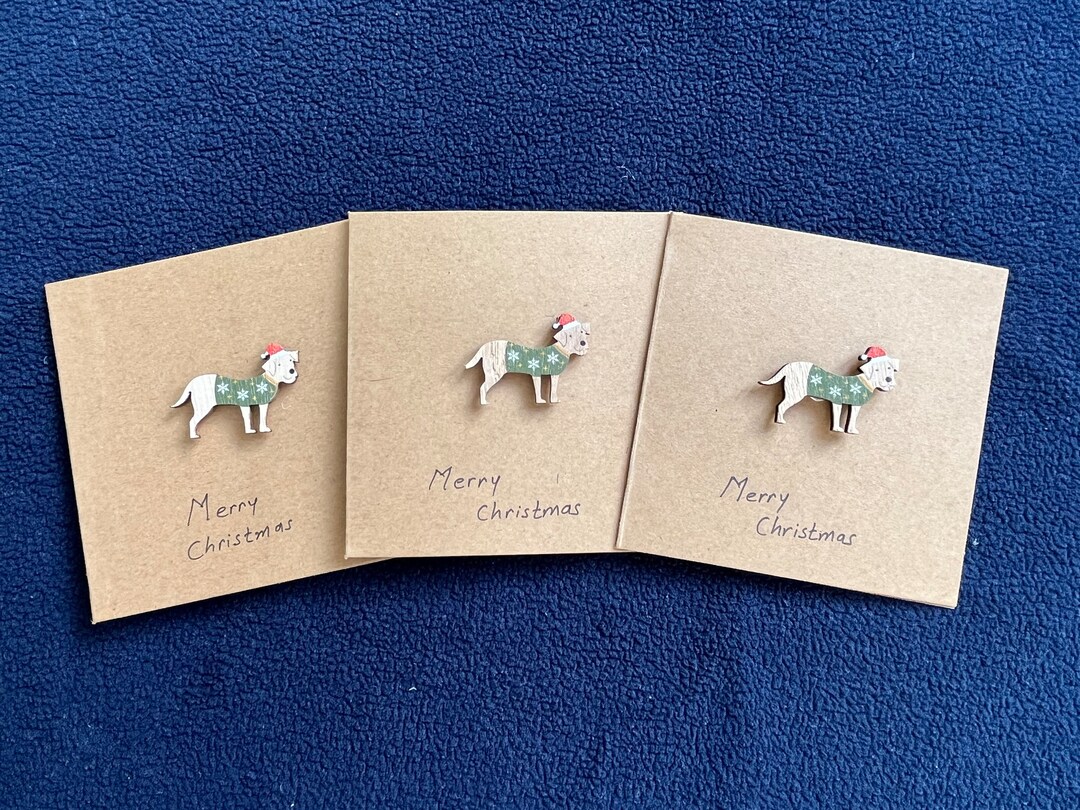 Set Of 3 Dog Christmas Cards Christmas Cards For Dog Lover Festive Set Of 3 Dog Christmas Cards Christmas Cards For Dog Lover Festive