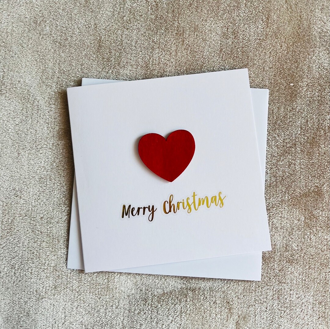 Love Heart Christmas Card for Husband, Wife, Boyfriend, Girlfriend ...