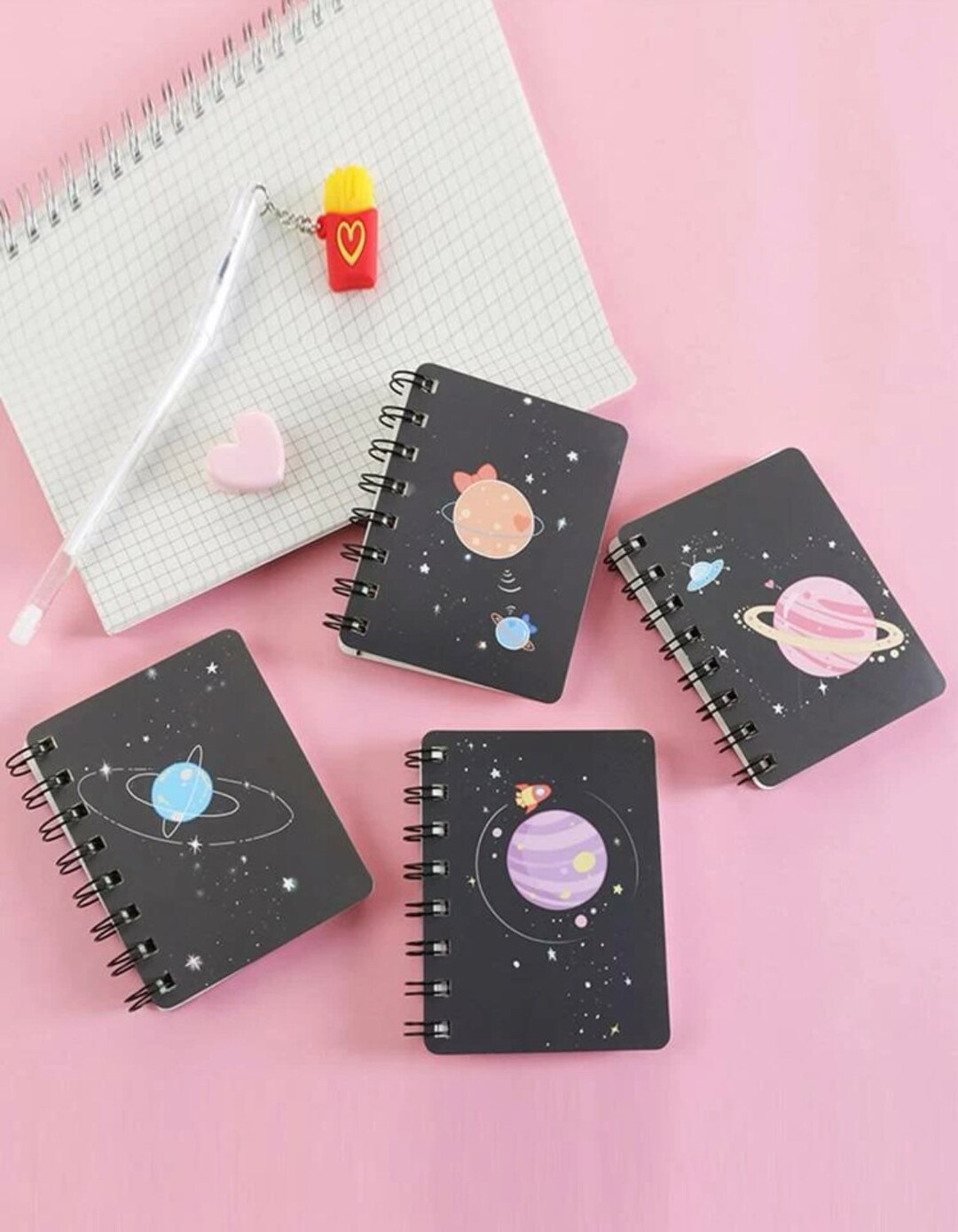 Space Themed Mini Notebook, Pocket Diary, Writing Pad, Mini Writing ...