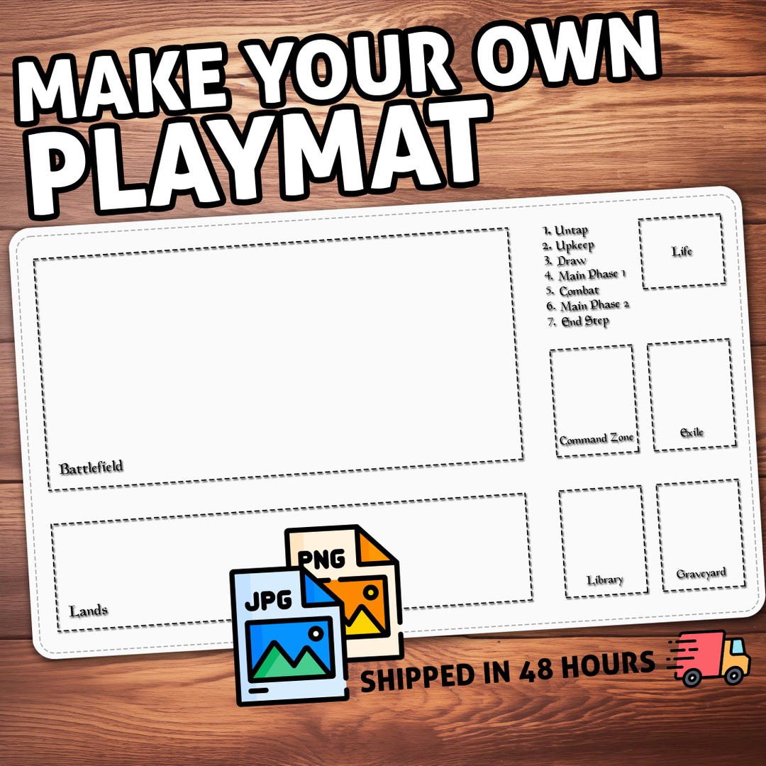 Regular/thick/rugged CUSTOM Playmat - Standard Size | Durable ...