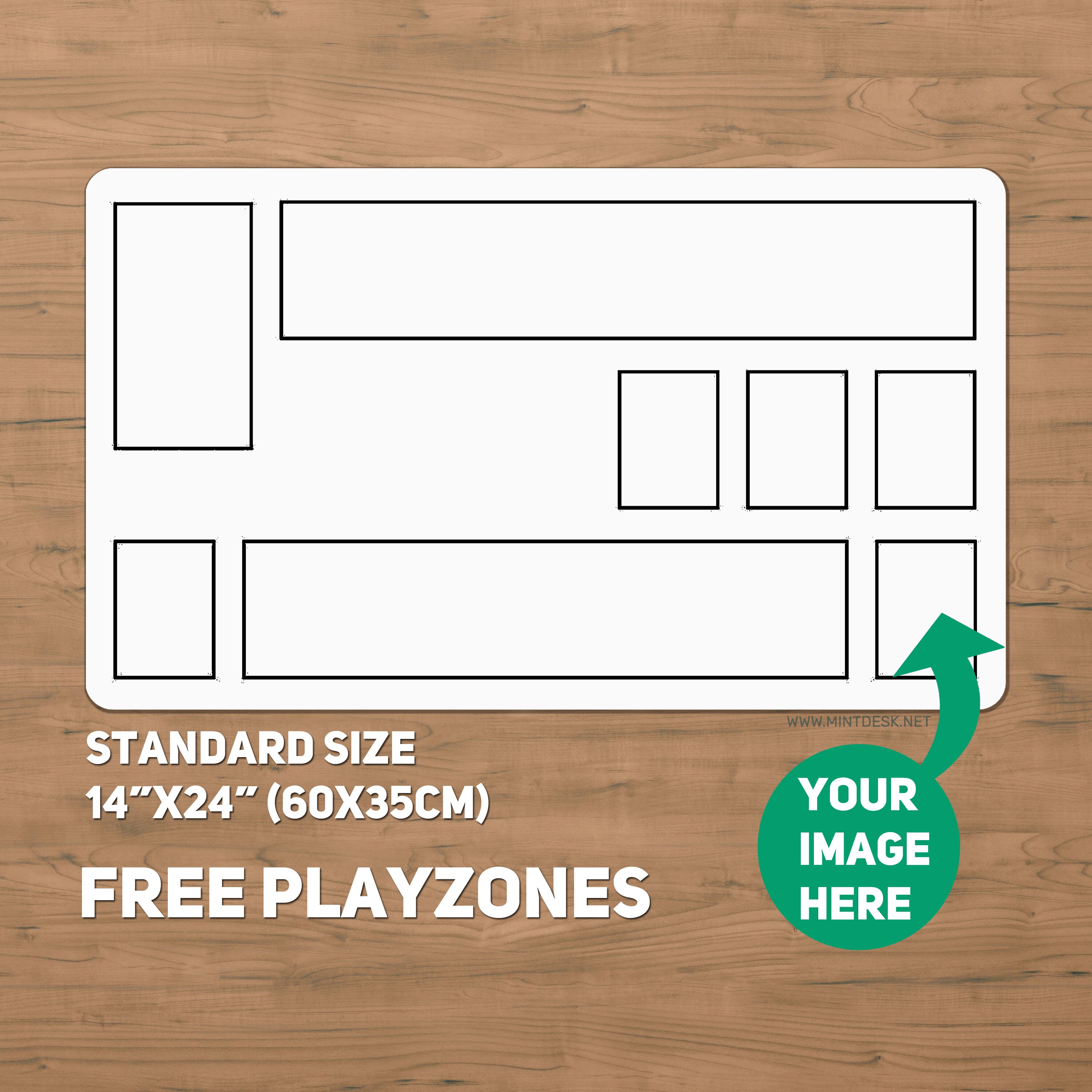 One Regular/thick/rugged CUSTOM Playmat Durable Customizable TCG Play ...