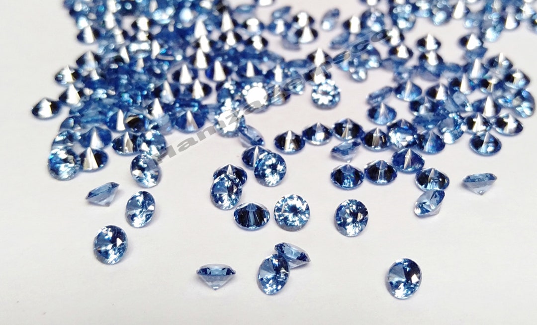Cubic Zirconia AAA Quality Cubic Zirconia Round Shape Tanzanite Blue ...