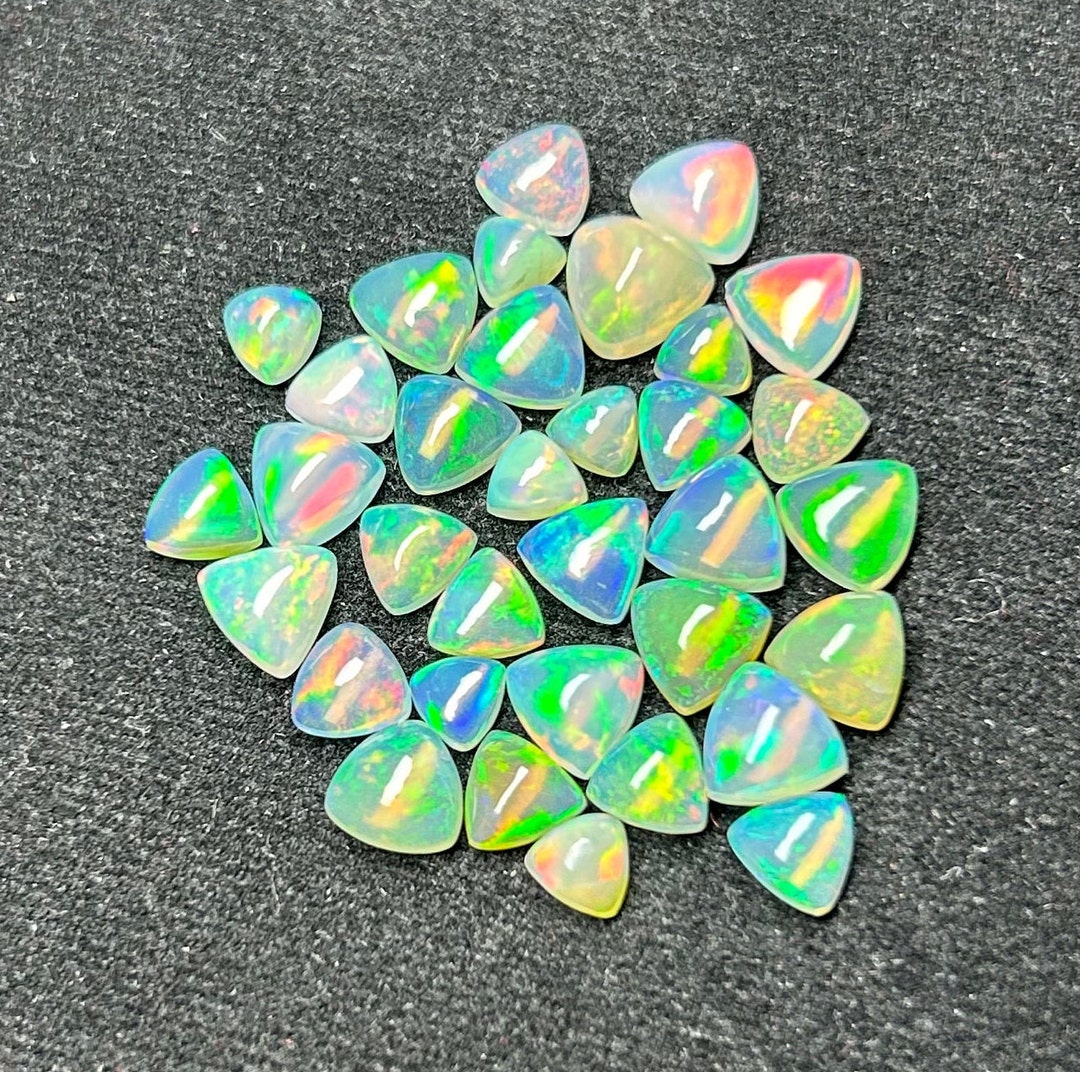 Opal Loose Stones,trillion White Natural Ethiopian Opal Best AAA ...