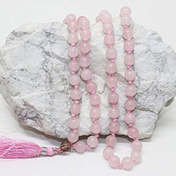 Rose Quartz Mala - Etsy